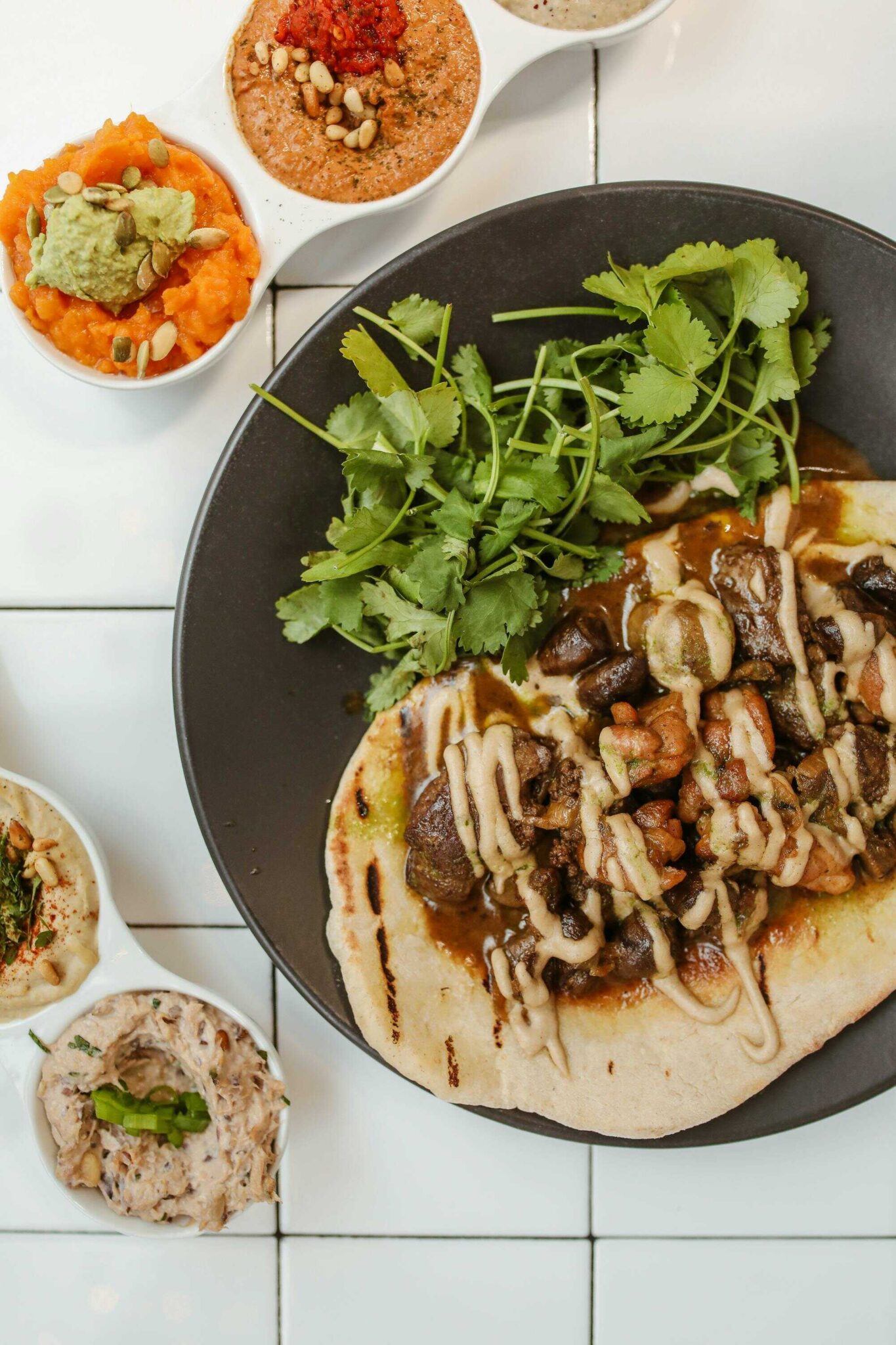 Lebanese cuisine at Leila's restaurant - Authentic Lebenese Cuisine